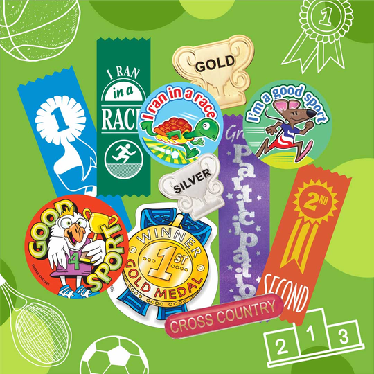 Premium Teacher Stickers | Sports Ribbons | School Badges | and more ...